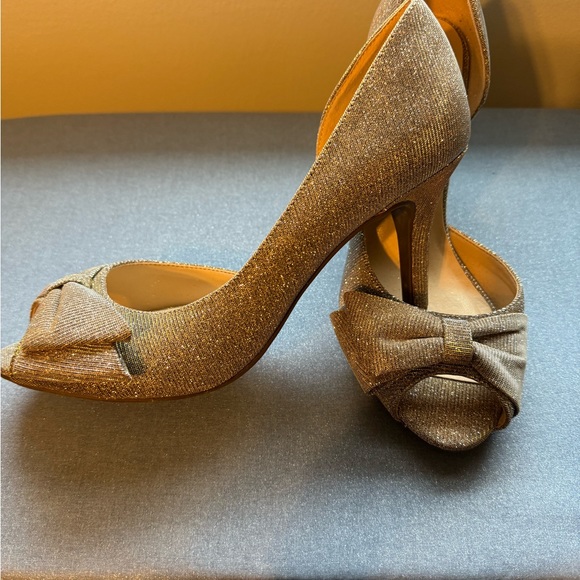 Shoes | Gold Toe Out Heel Formal 3heel | Poshmark